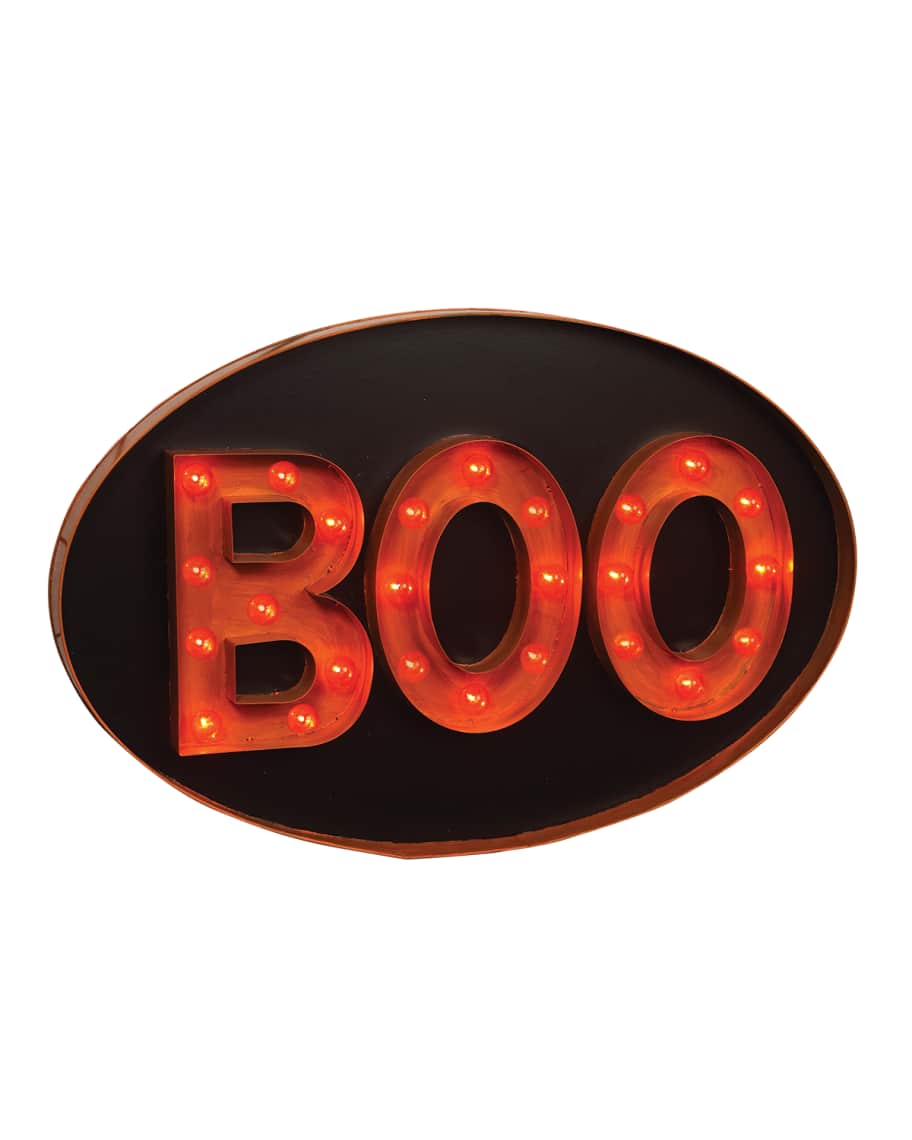 Bethany Lowe BOO Marquee Light-Up Halloween Sign | Horchow
