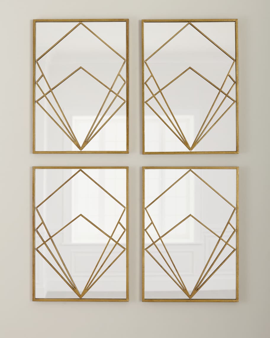 Gold Geo Mirror | Horchow