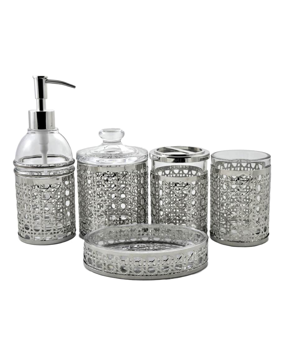 Nature Home Decor Ornamental Collection Angus Glass 5-Piece Bath Spa ...
