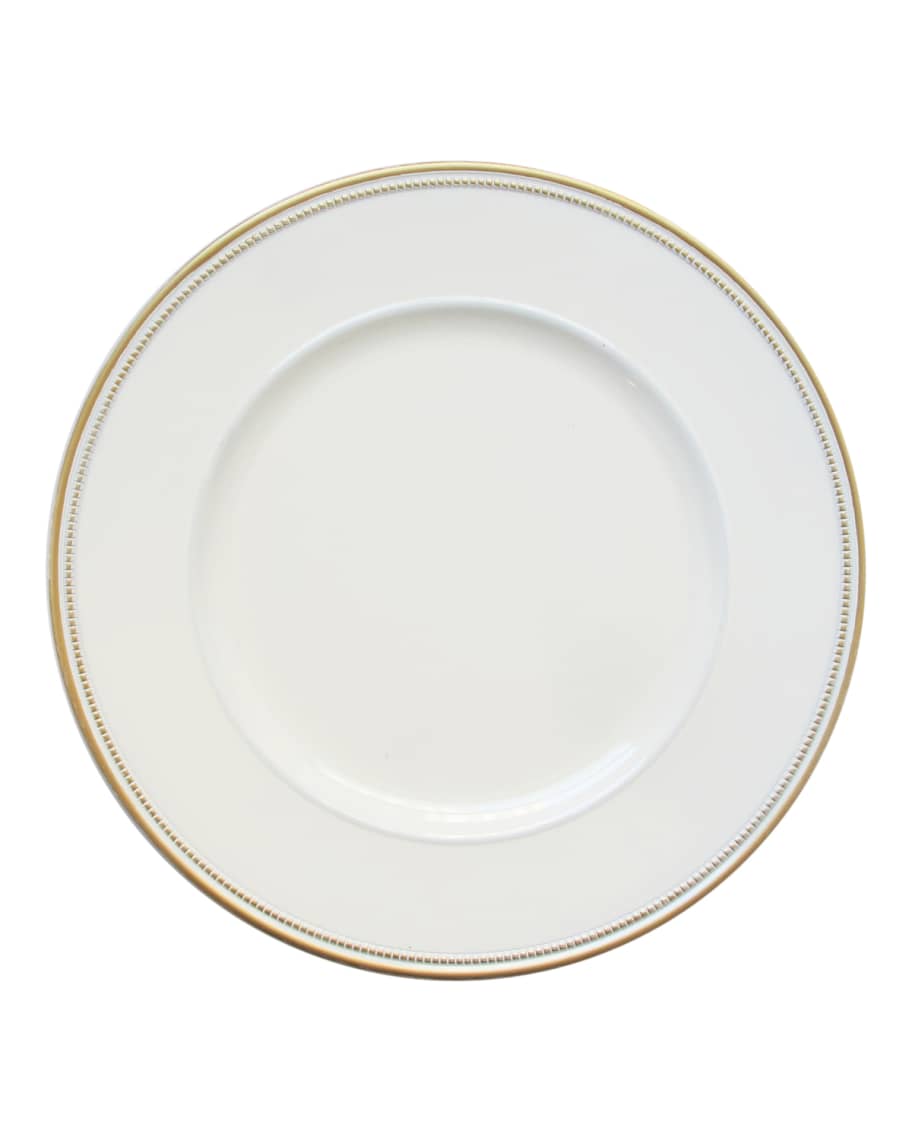 Elle White/Gold Rimmed Chargers, Set of 4 | Horchow