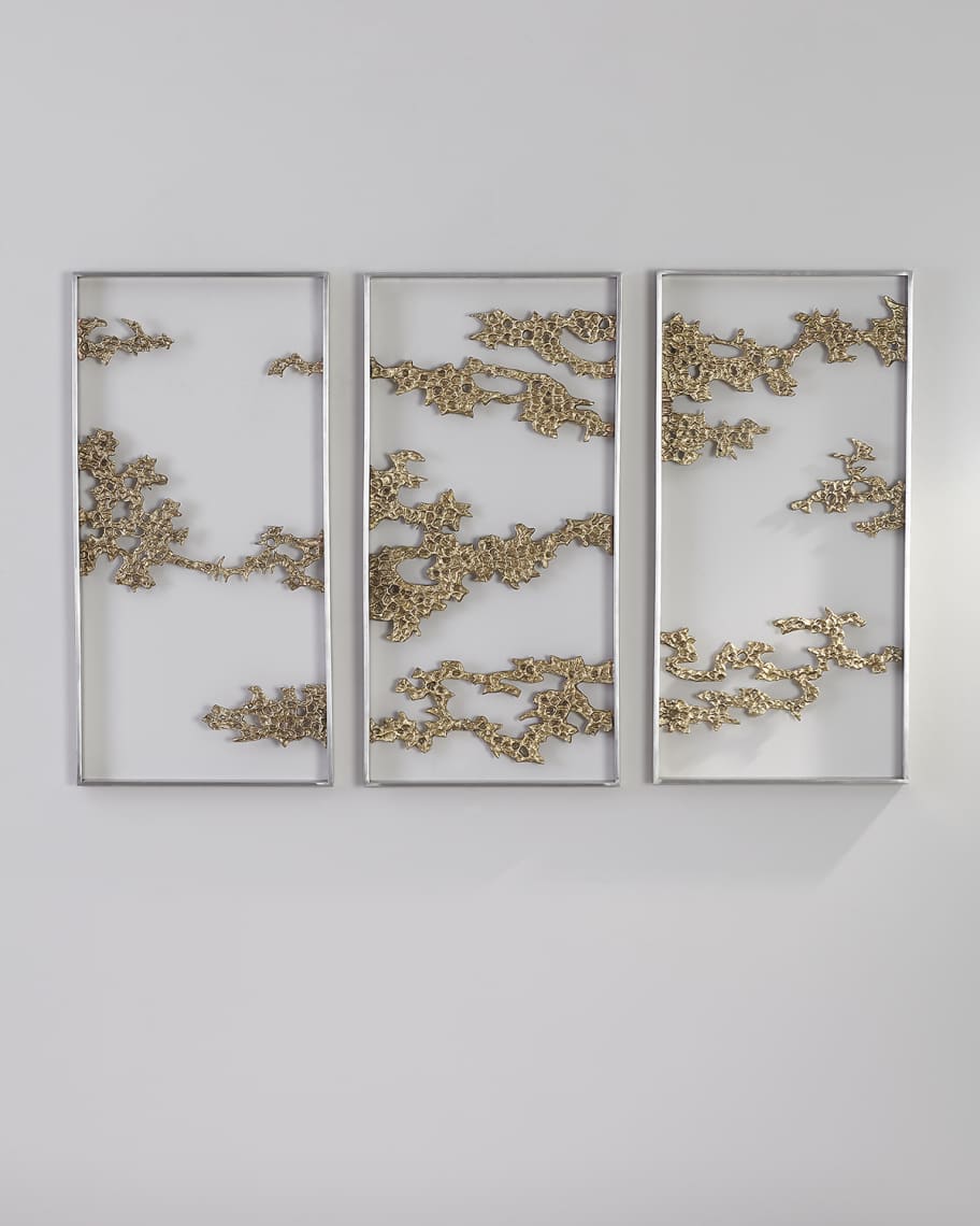 John-Richard Collection Chinoiserie Hanging Sculptures, Set John-Richard Collection Chinoiserie Hanging Sculptures, Set