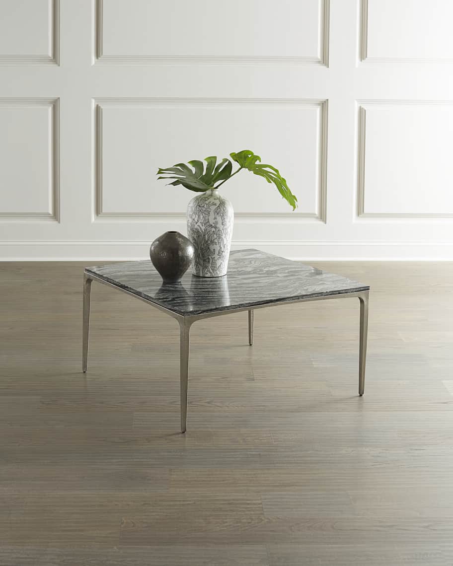 Bernhardt Interiors Strata Marble Square Coffee Table | Horchow