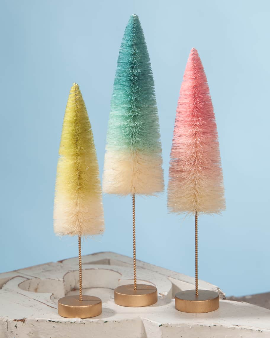Bethany Lowe Spring Ombre Trees, Set of 3 | Horchow