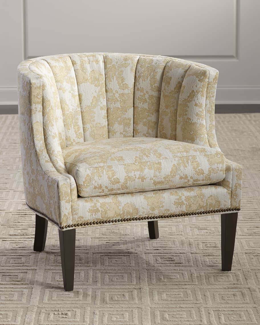 Quincy Channel Tufted Chair | Horchow