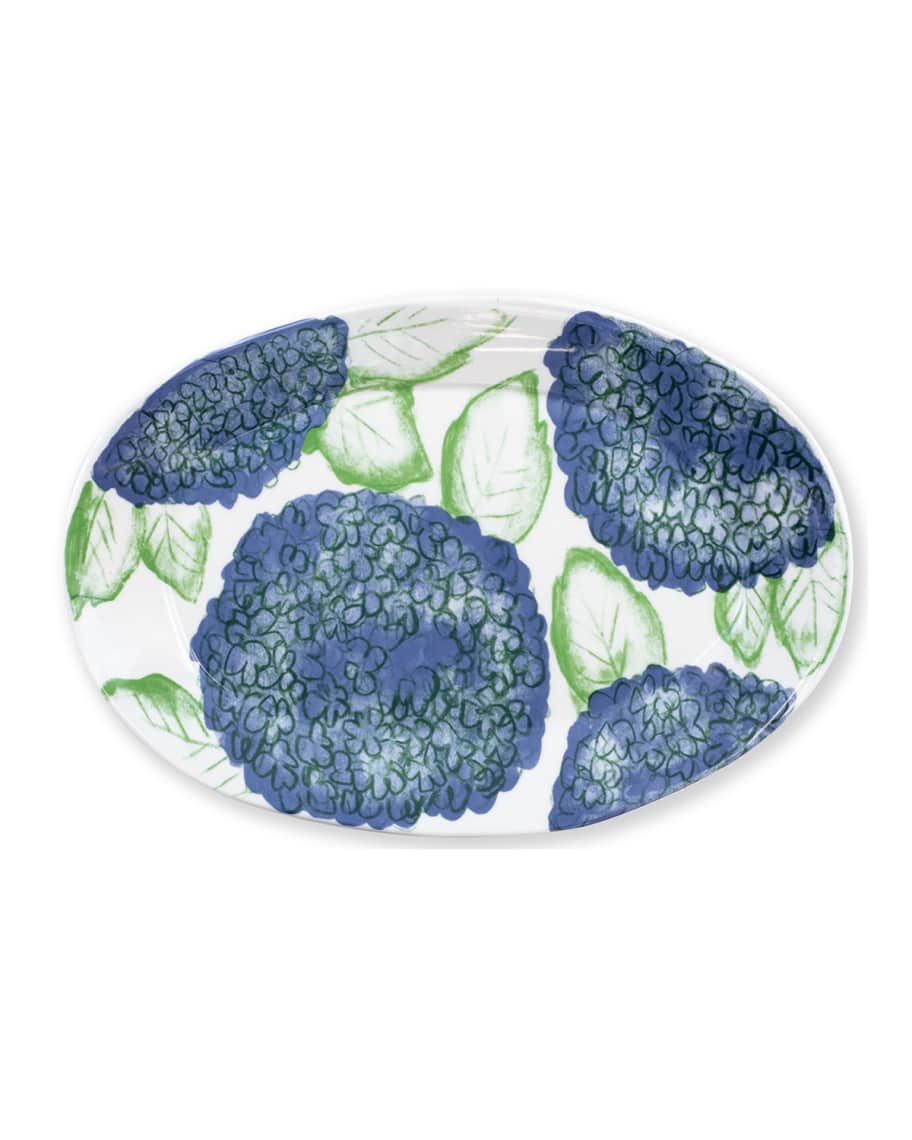 Vietri Melamine Hydrangea Oval Platter | Horchow