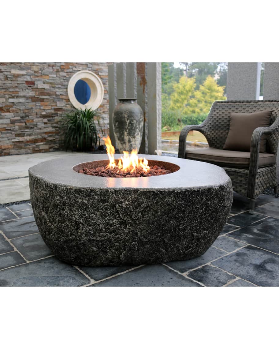 Elementi Fiery Rock Fire Table with Natural Gas Assembly | Horchow