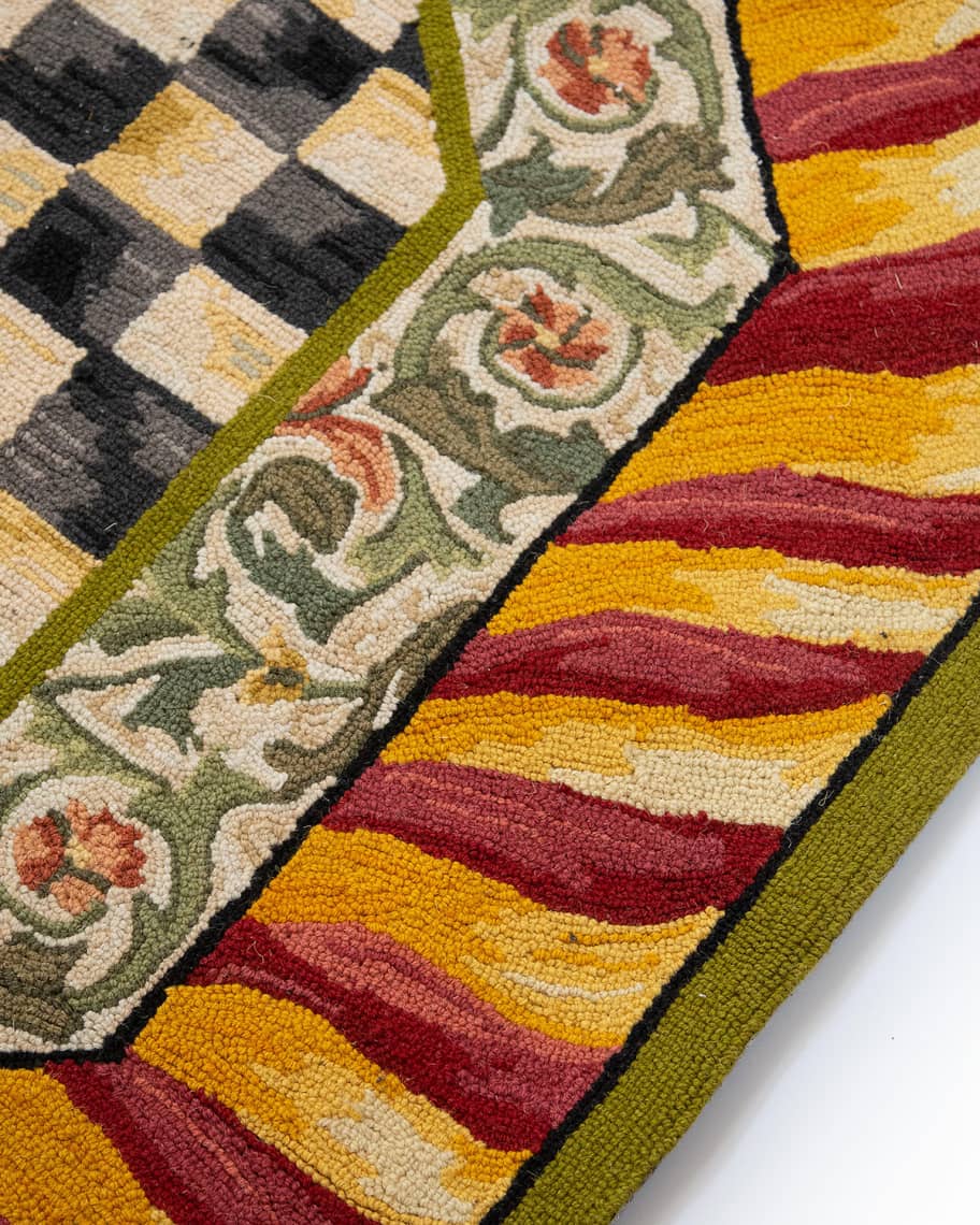 MacKenzie-Childs Courtly Check Rug, 6' Round | Horchow