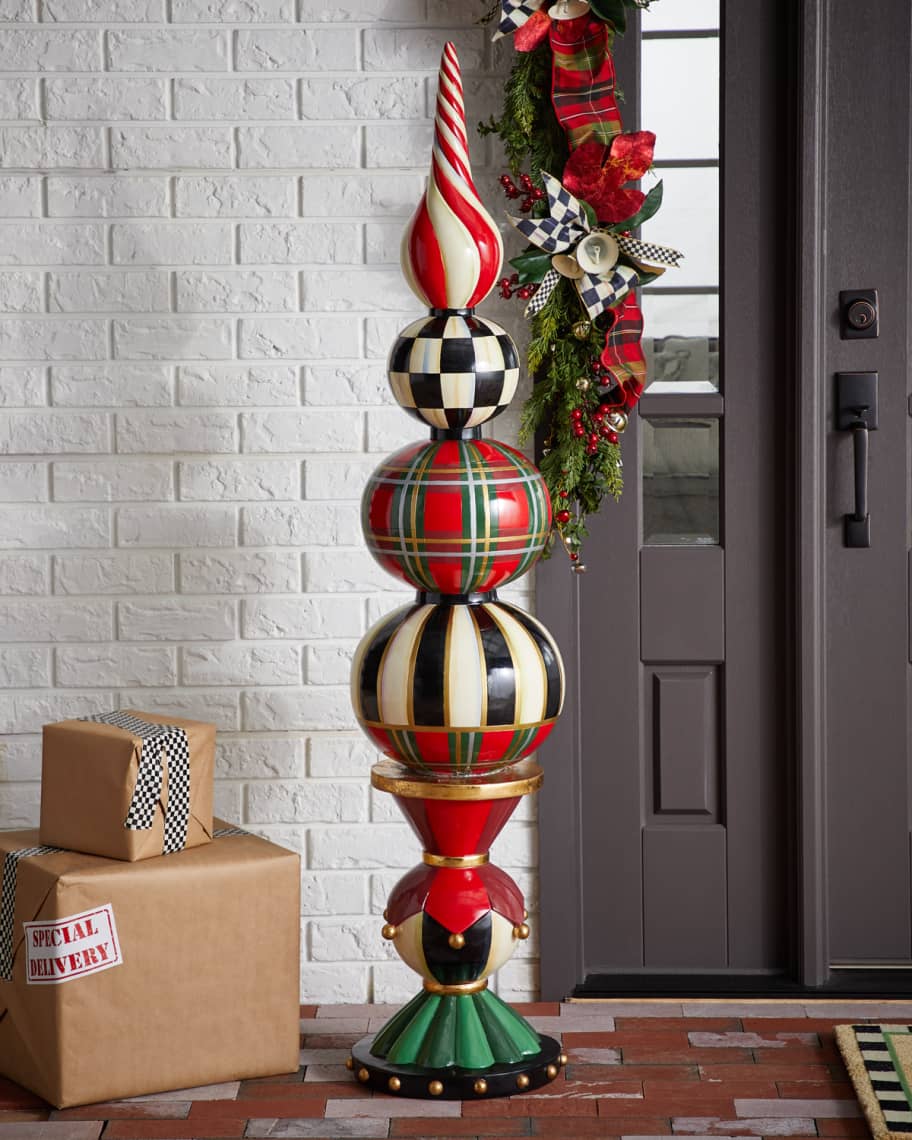 MacKenzie-Childs Tartan Trophy Finial | Horchow