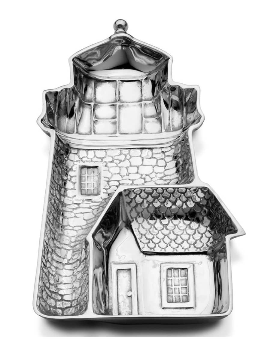 Wilton Armetale Lighthouse Chip & Dip Server | Horchow