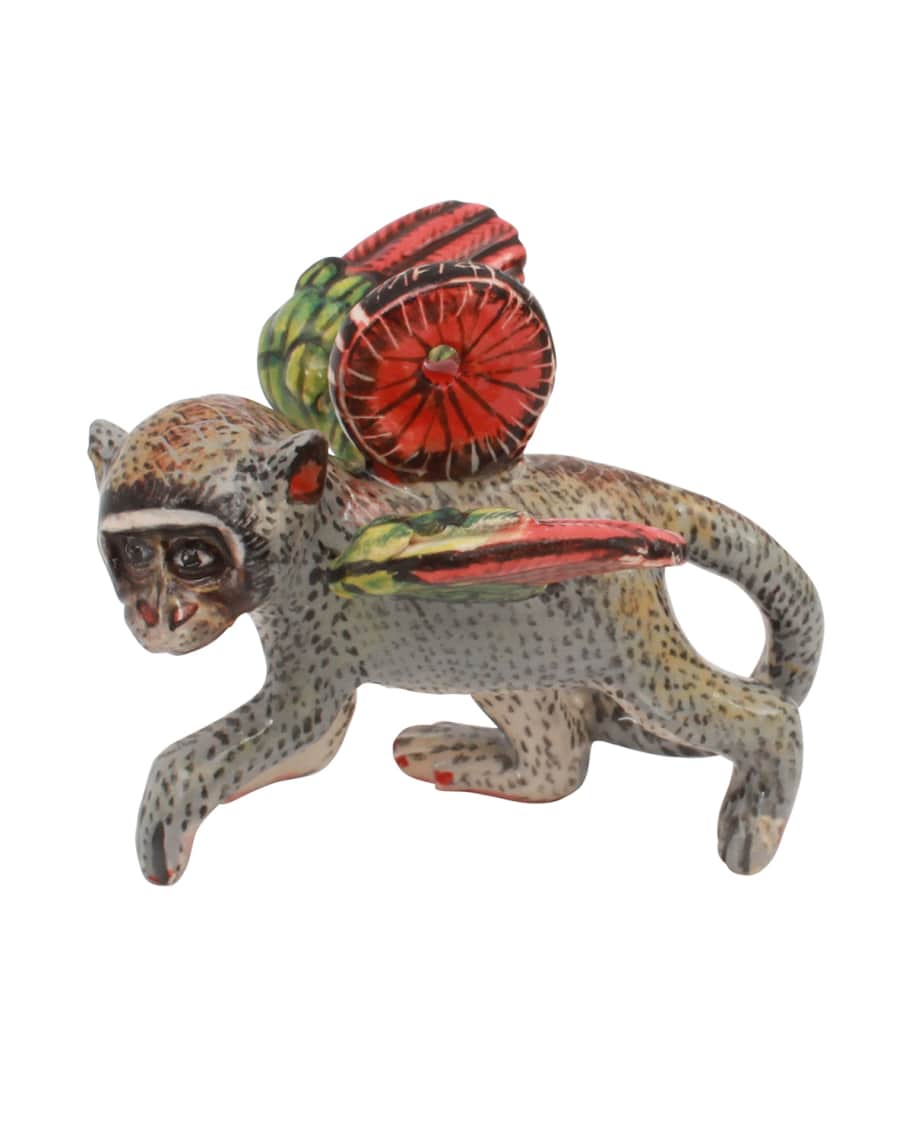 Ardmore Ceramic Art Monkey Ornament | Horchow