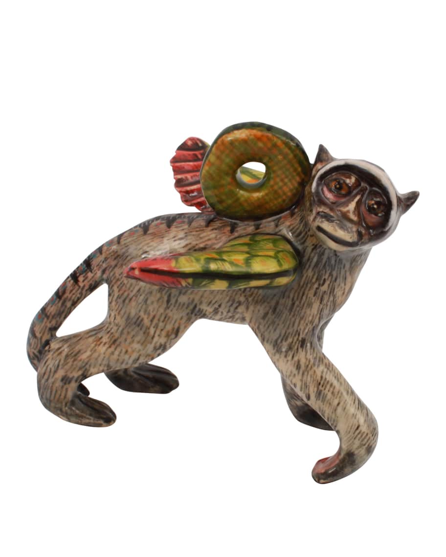 Ardmore Ceramic Art Monkey Ornament | Horchow