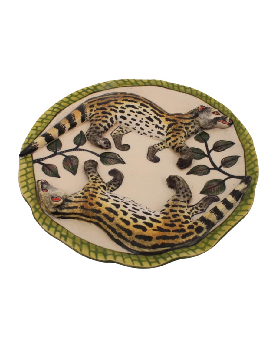 Ardmore Ceramic Art Genet Cat Coin Dish | Horchow