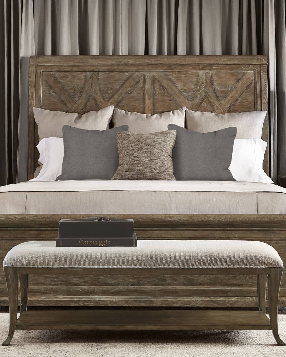 Rustic Patina Fancy Panel Bed California King