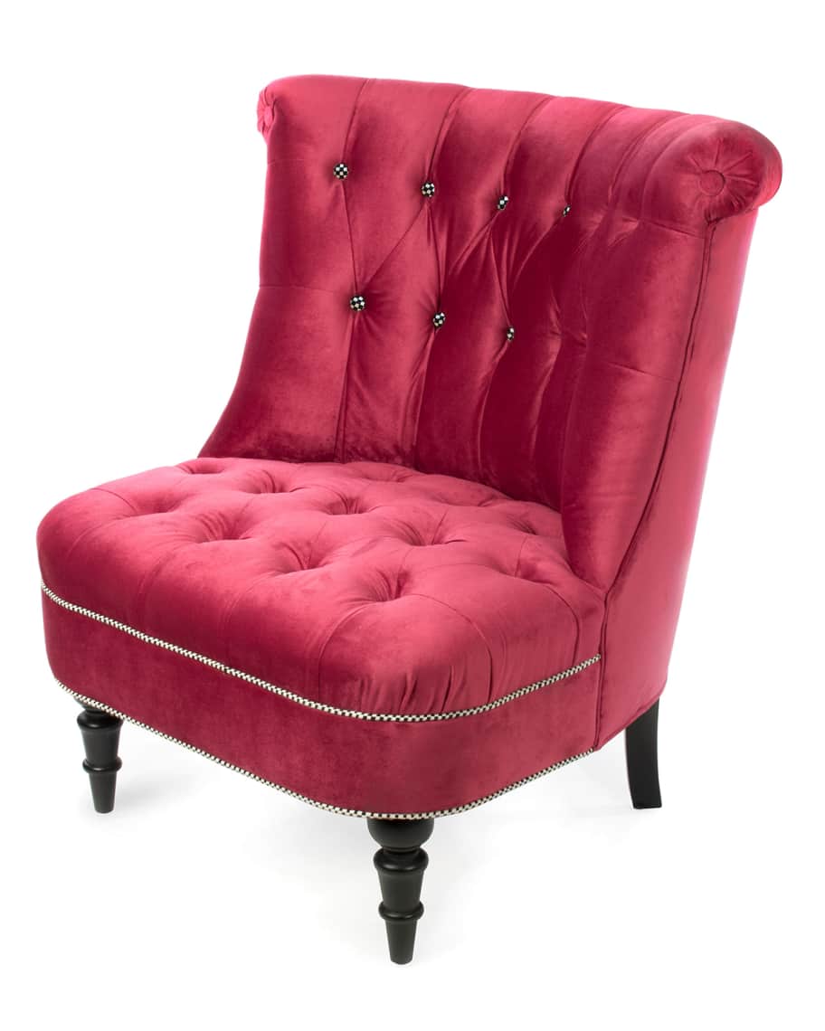 MacKenzie-Childs Farmhouse Raspberry Accent Chair | Horchow