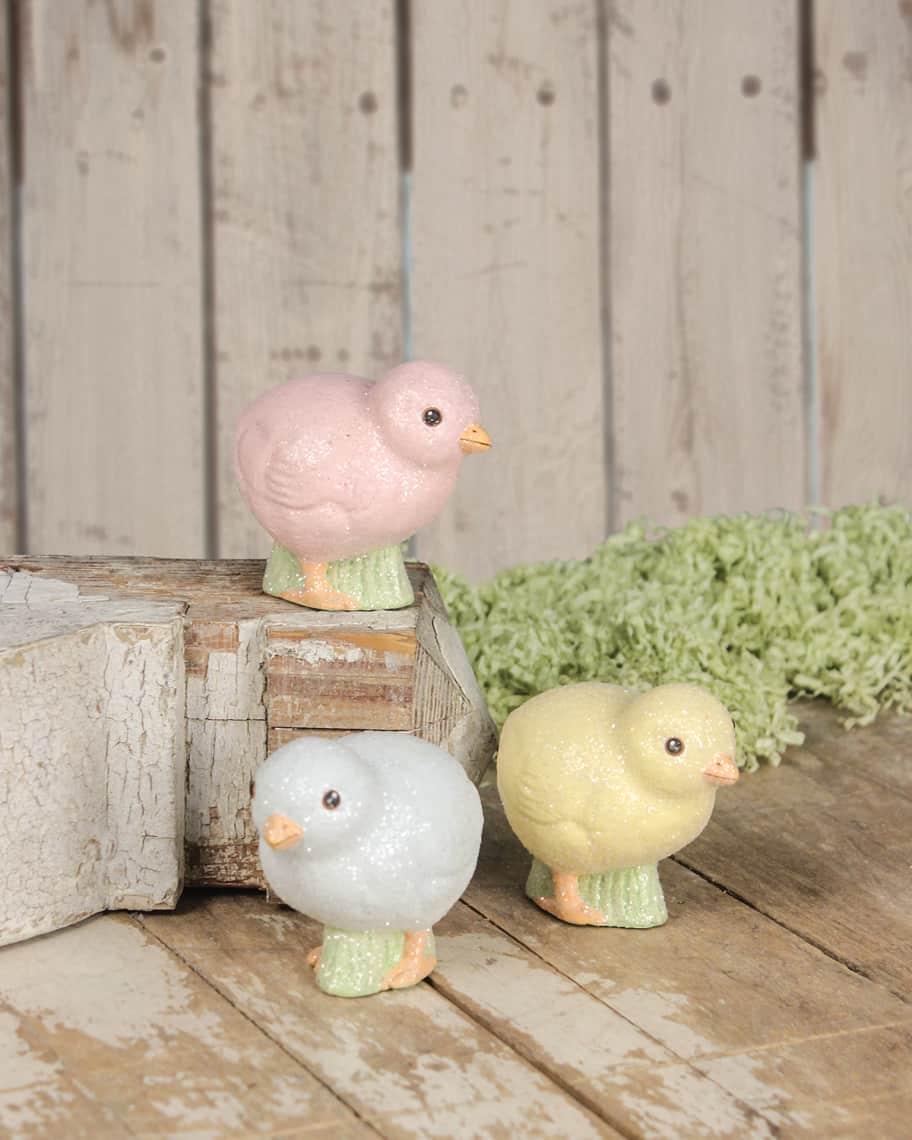 Bethany Lowe Egg Dye Chicks, Set of 3 | Horchow