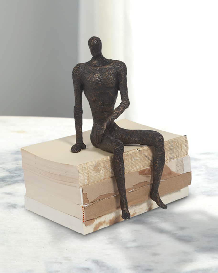 William D Scott for Global Views Sitting Sculpture | Horchow