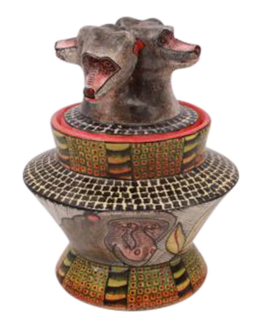 Ardmore Ceramic Art Baboon Pot | Horchow
