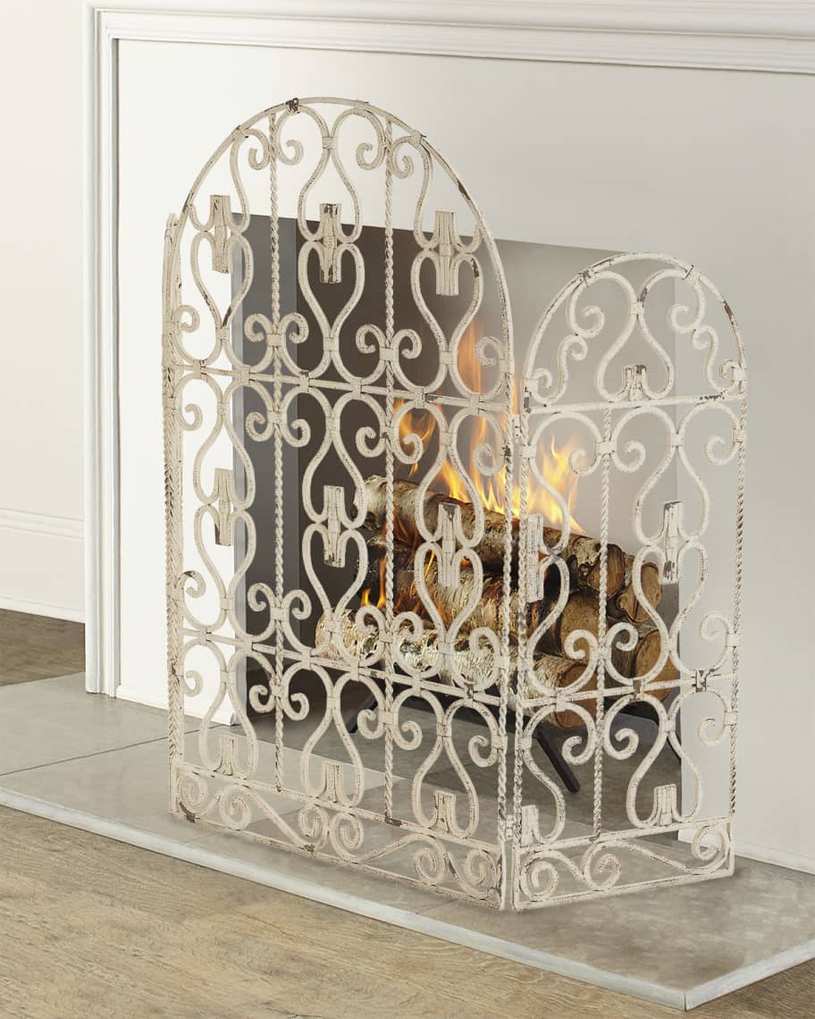 Single-Panel Fireplace Screen