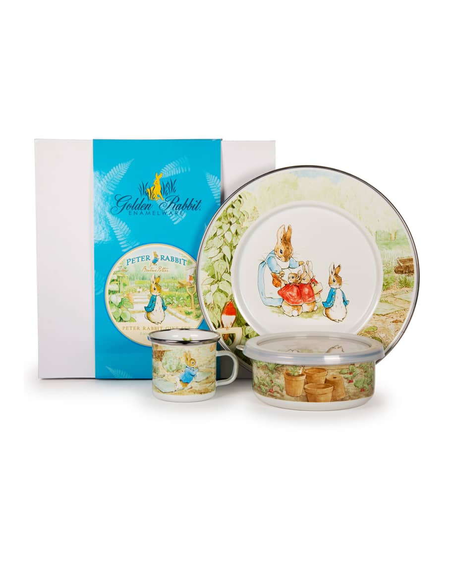 Golden Rabbit Kid's Peter Rabbit 3-Piece Dinnerware Set | Horchow