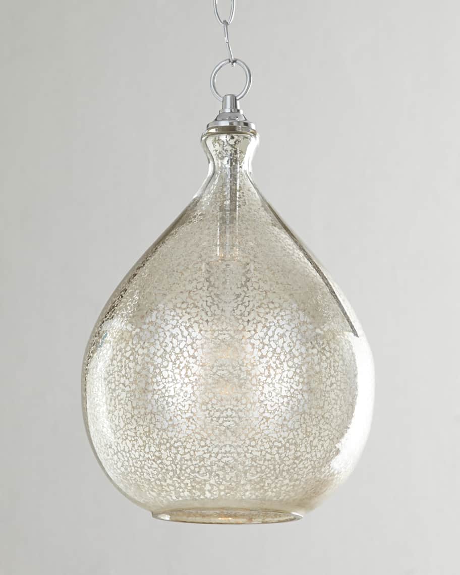 Mercury-Glass 1-Light Pendant | Horchow