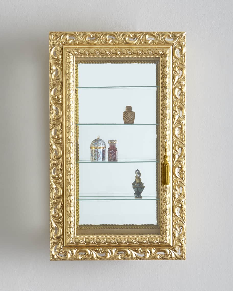 Four-Shelf Wall Vitrine | Horchow