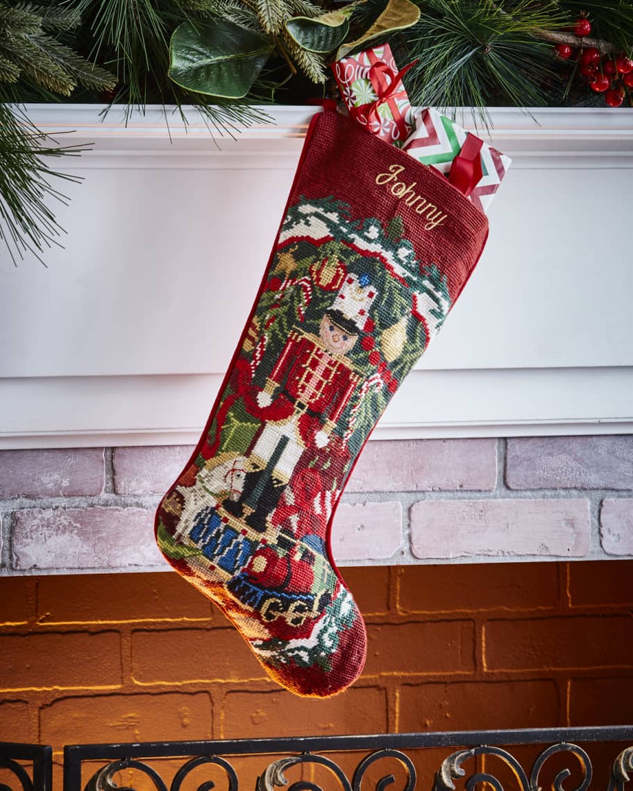 Sferra Nutcracker Needlepoint Stocking | Horchow