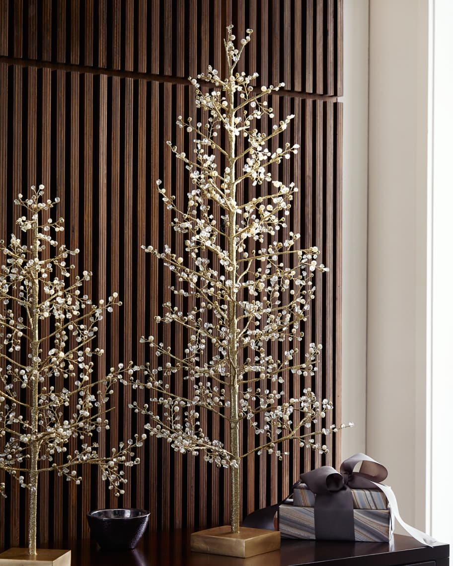 Glimmer & Gold Crystal Tree, 37" | Horchow