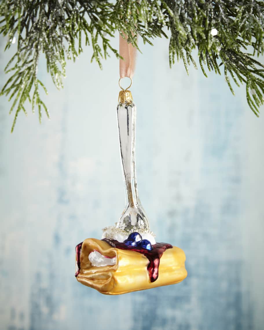 Cream Cheese Crepes with Spoon Christmas Ornament | Horchow