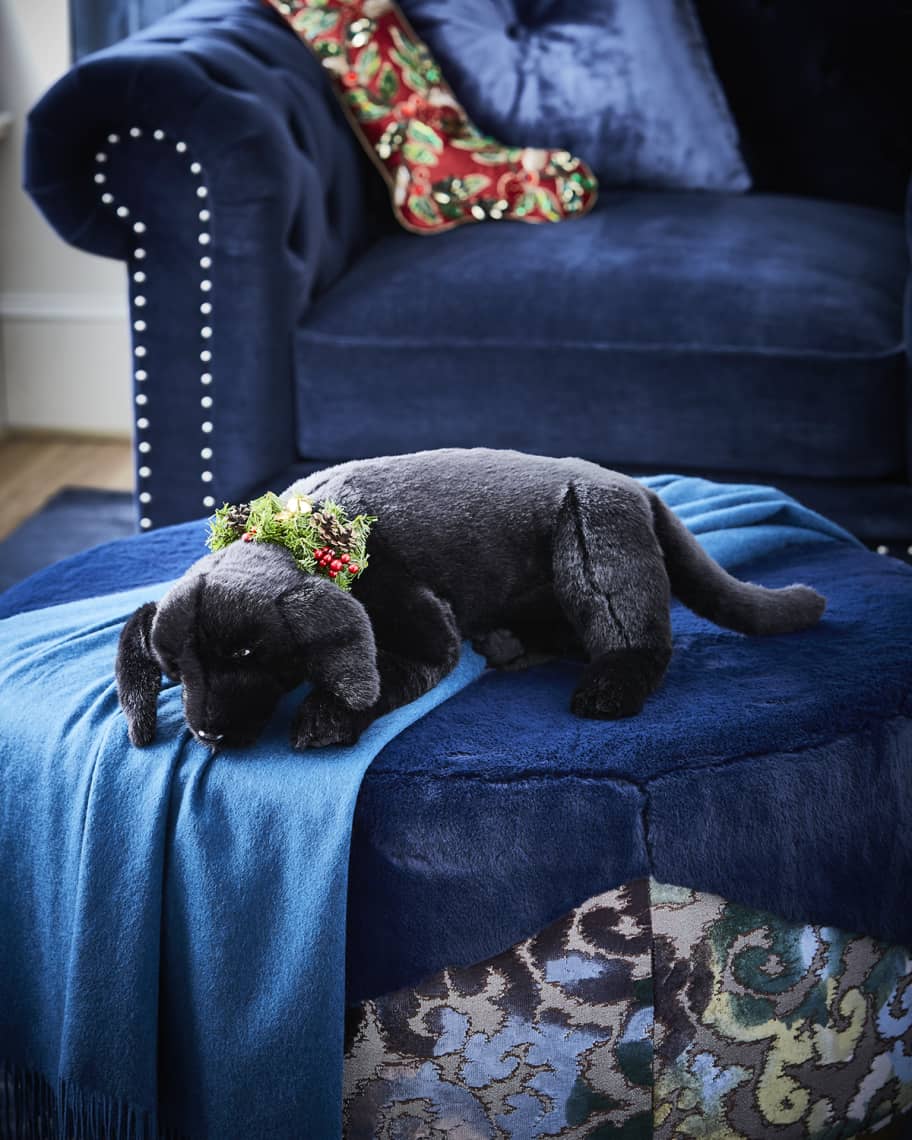 Ditz Designs By The Hen House Christmas Sleeping Black Lab | Horchow