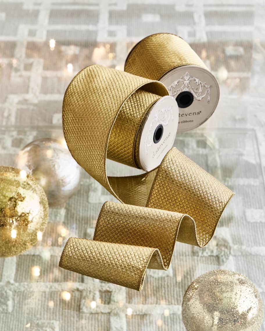D. Stevens Diamond Metallic Ribbon | Horchow