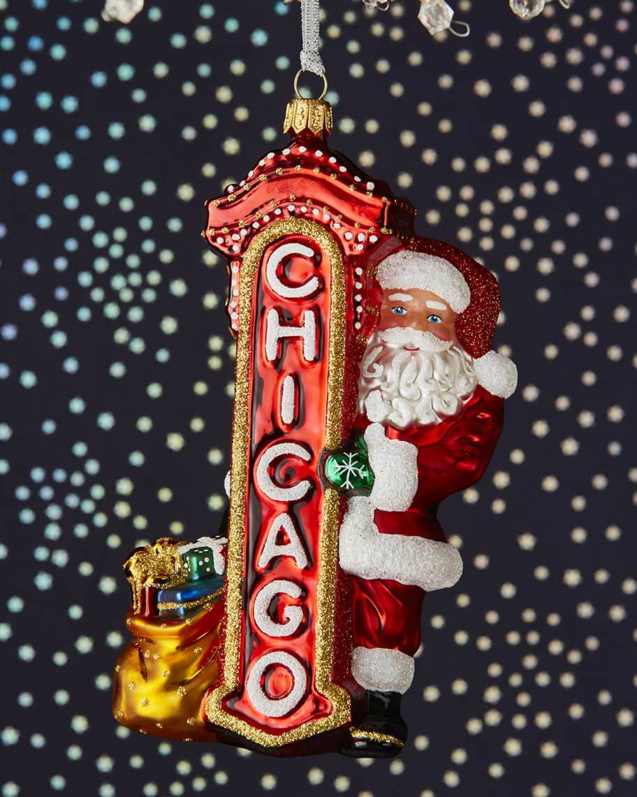 Chicago Santa Ornament | Horchow