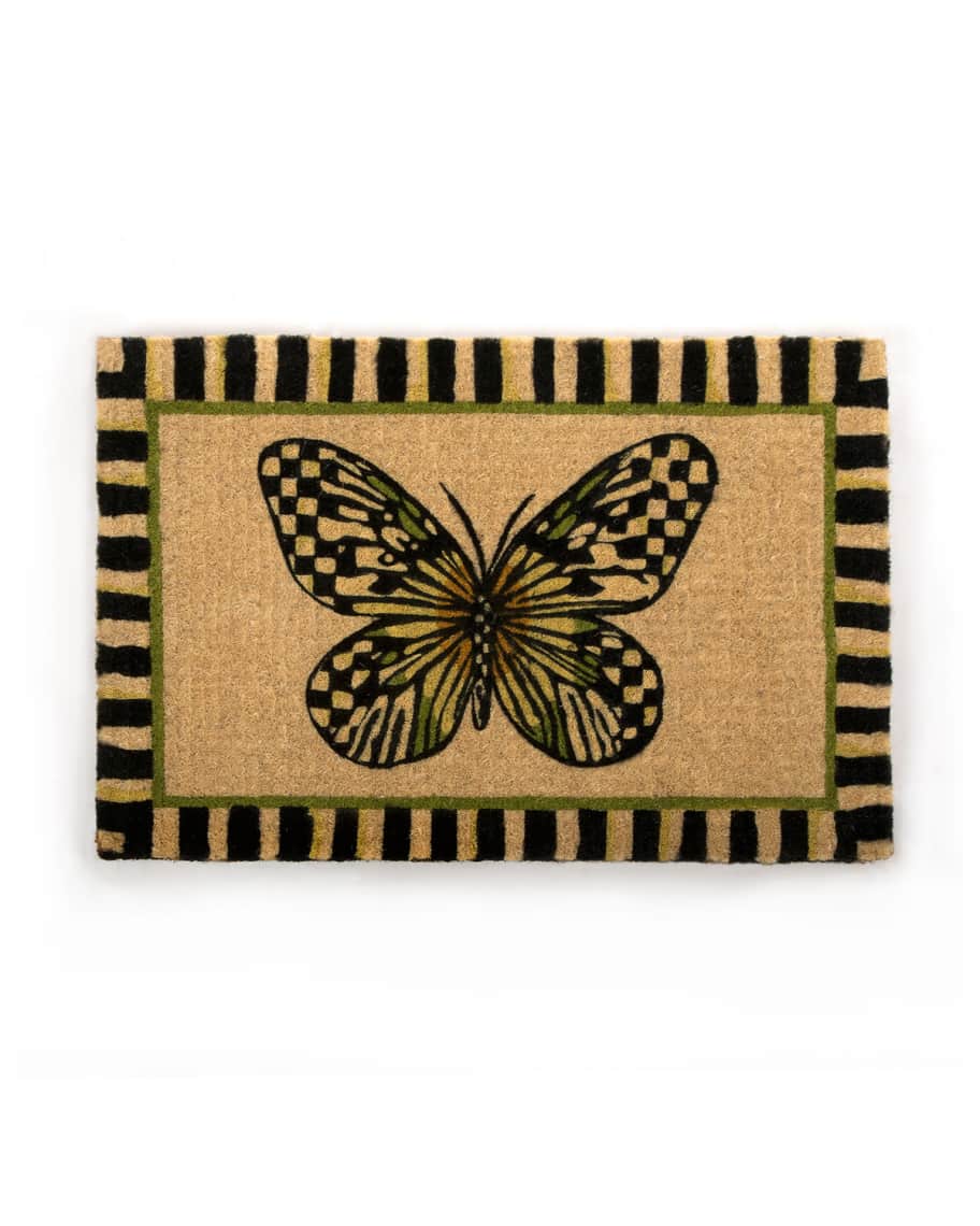 MacKenzie-Childs Butterfly Garden Rug, 2' x 3' | Horchow