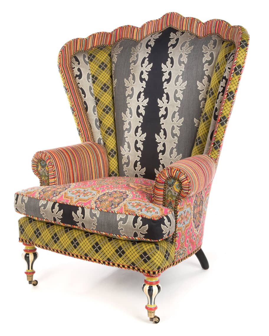 MacKenzie-Childs Kensington Wing Chair | Horchow