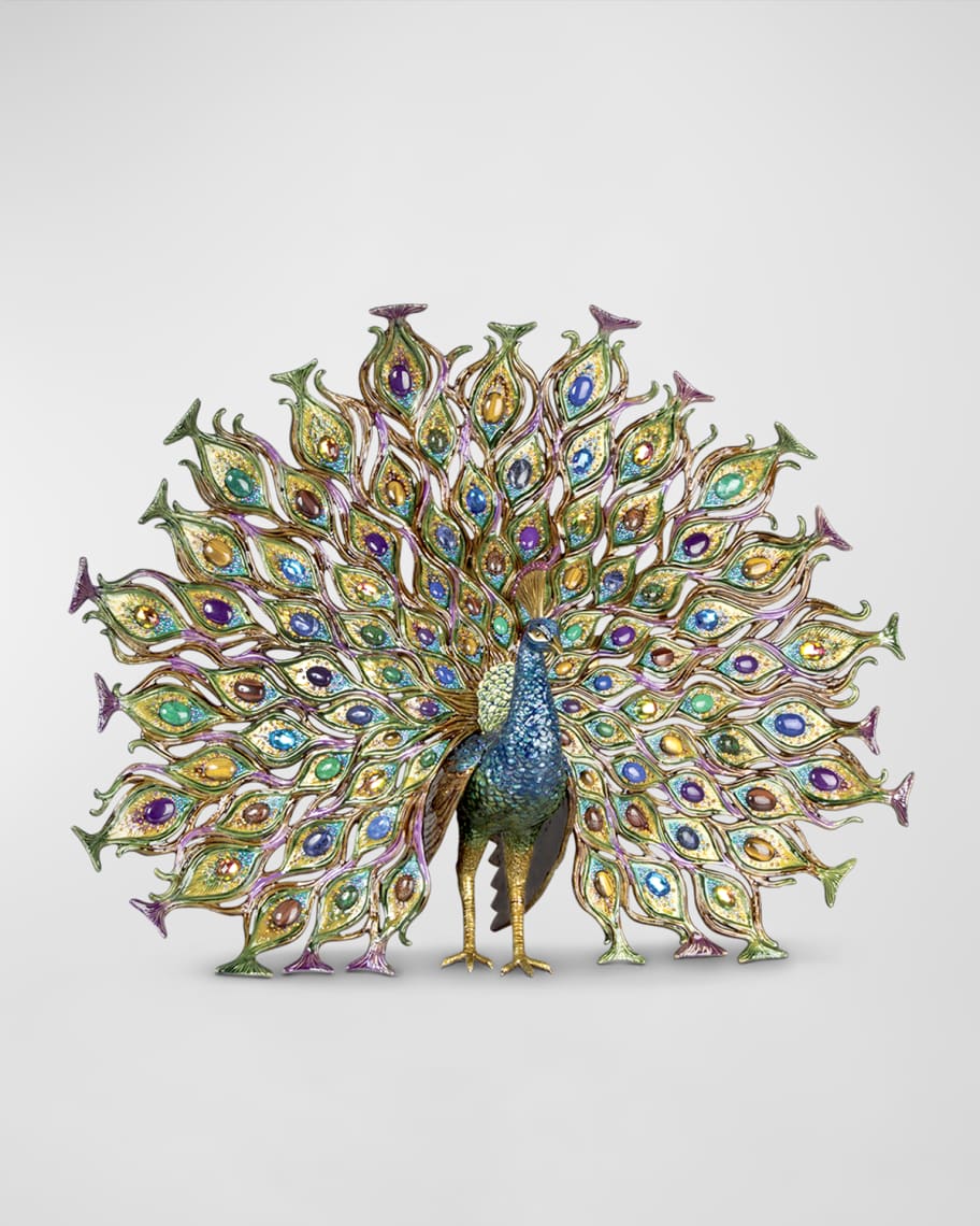 how to draw peacock figure