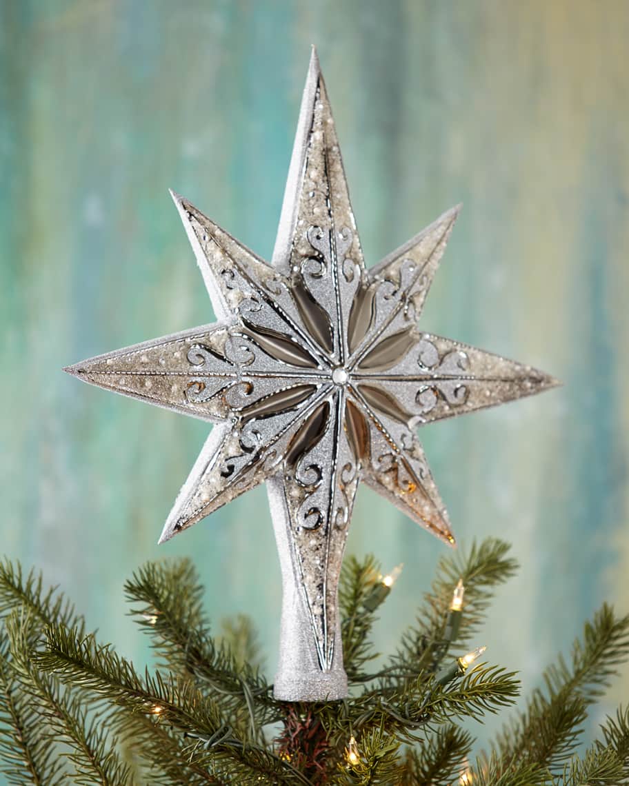 Christopher Radko Silver Stellar Christmas Tree Topper | Horchow