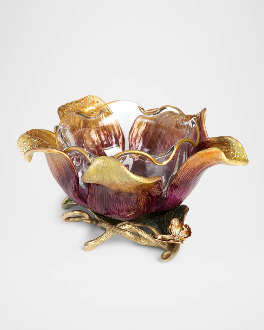 Jay Strongwater Ellie Hand-Stoned & Enameled Flower Bowl | Horchow