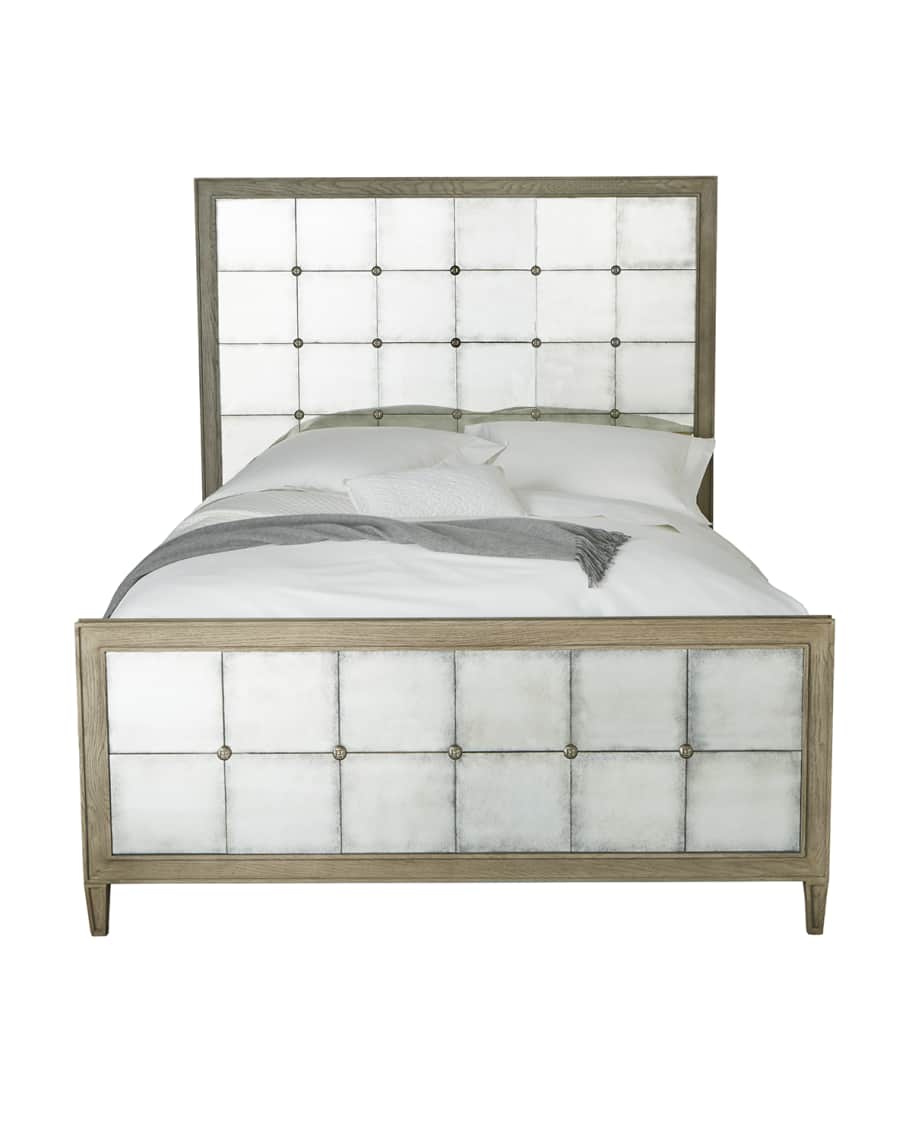 Mirrored king size bed store