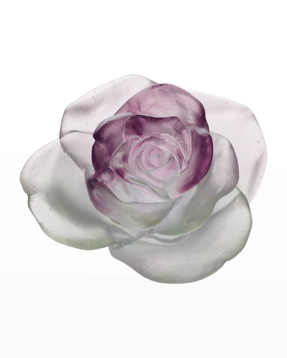 Daum Rose Passion Pink/Green Flower | Horchow