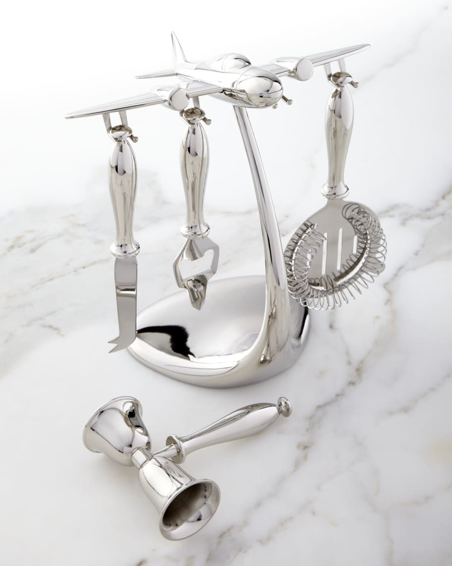 Godinger Airplane Bar Tools, 5-Piece Set | Horchow