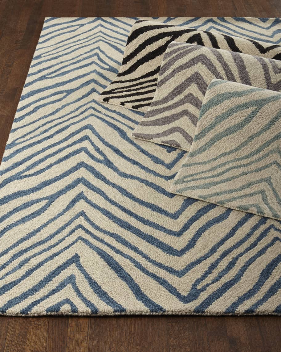 Mikki Zebra-Print Rug, 8'6" x 11'