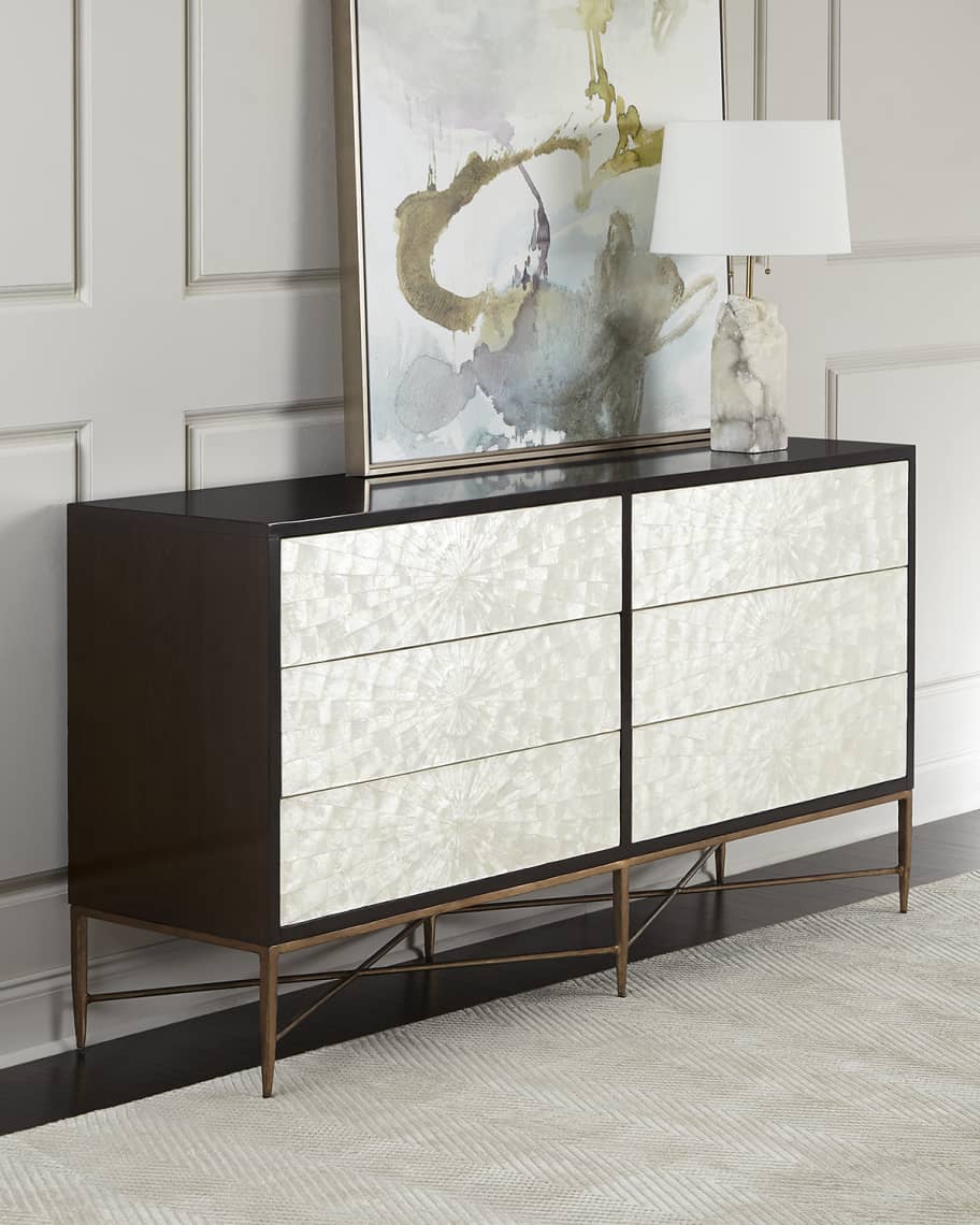 Bernhardt Interiors Adagio Dresser w Inlaid Capiz Shells Horchow