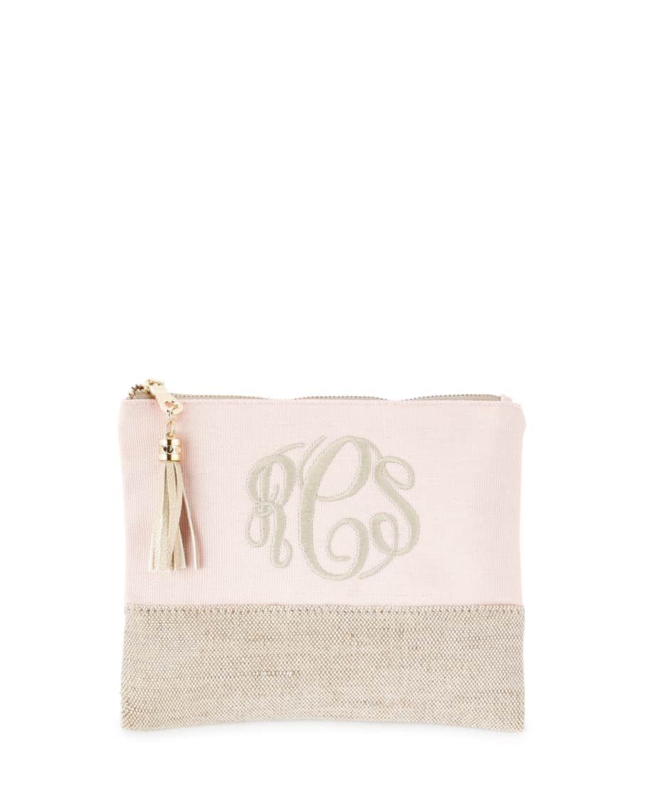 Pink Small Linen Pouch