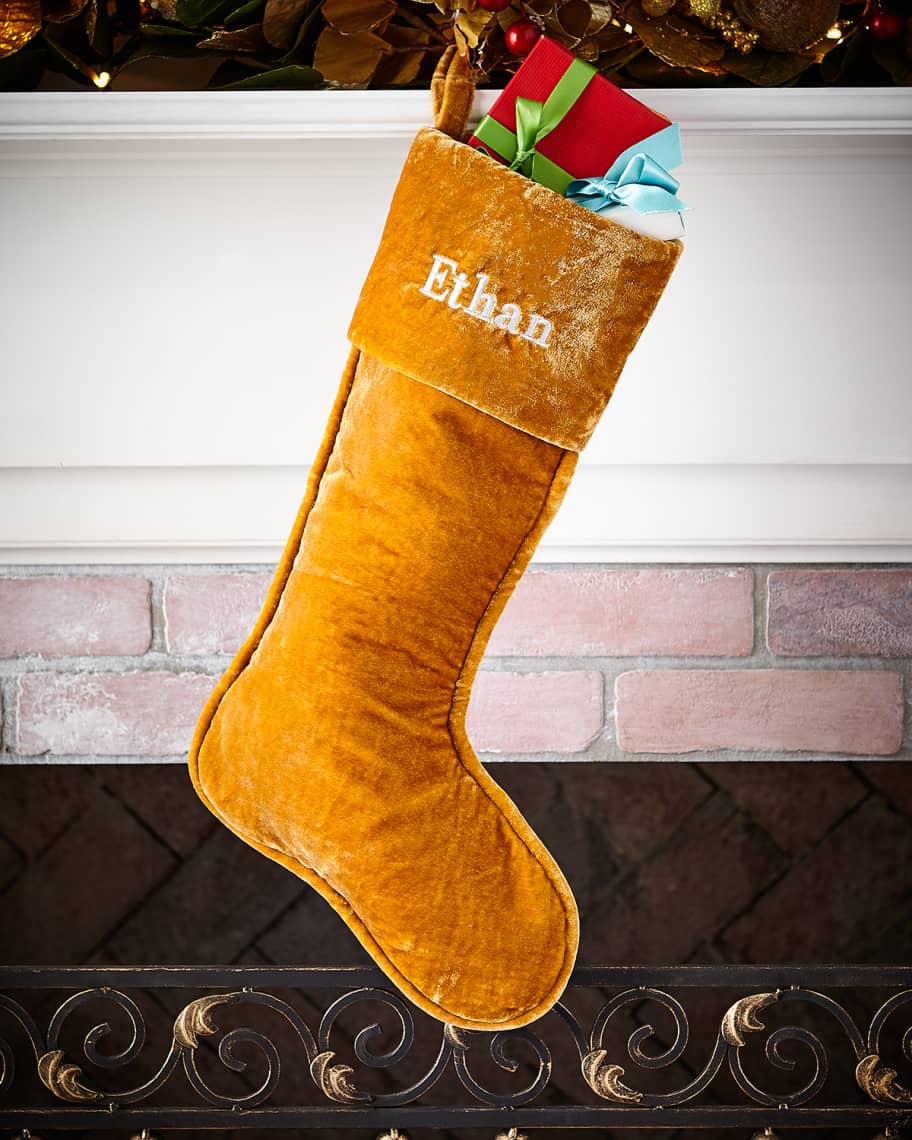 D. Stevens Velvet Christmas Stocking, Personalized | Horchow