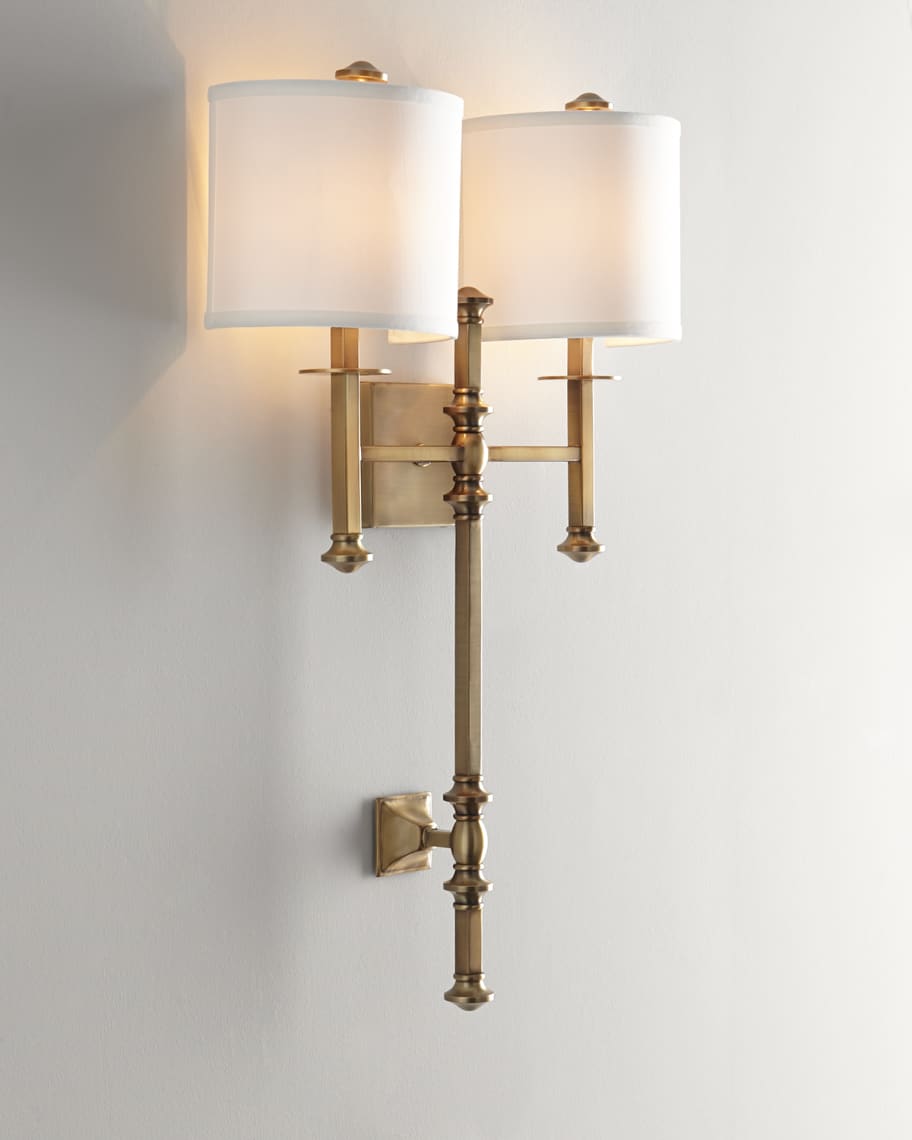 Devon Two-Light Sconce | Horchow