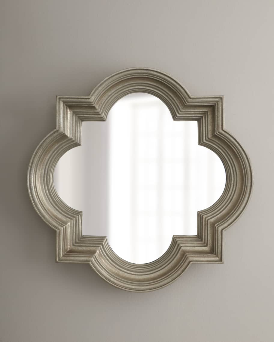 Quatrefoil mirror store