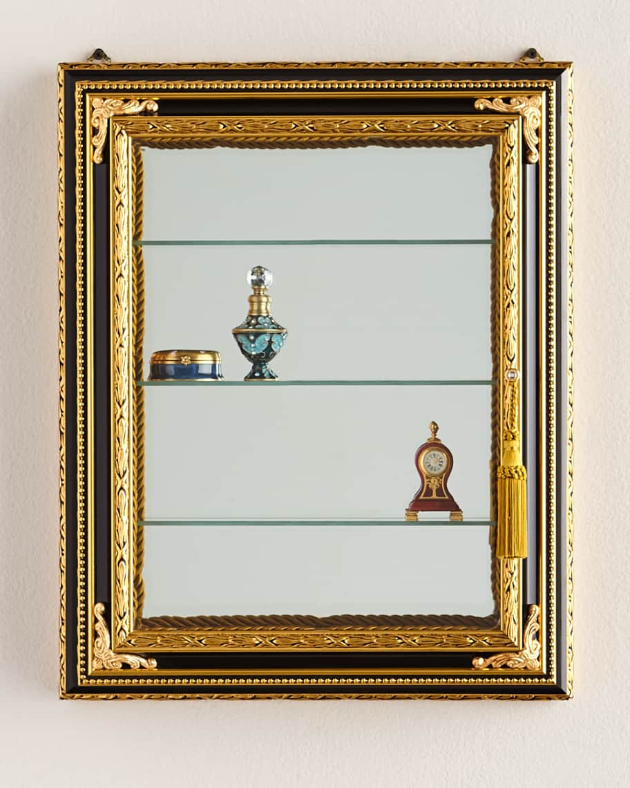Wall Vitrine with Wooden Frame | Horchow