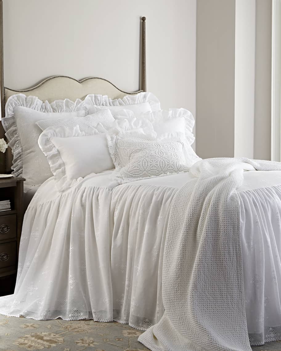 Pine Cone Hill Cecily European Ruffled Lace Sham | Horchow