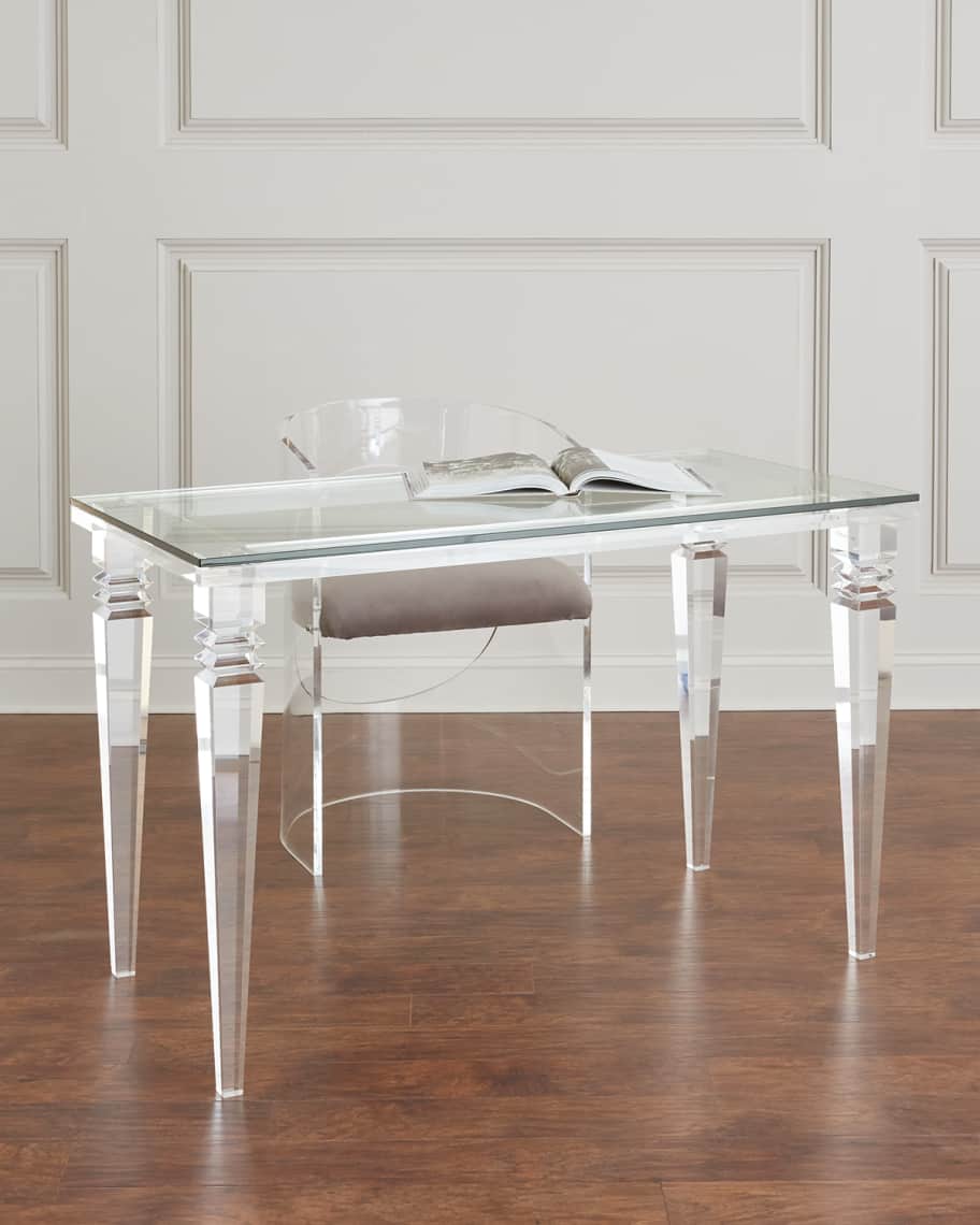 Interlude Home Christelle Acrylic Writing Desk