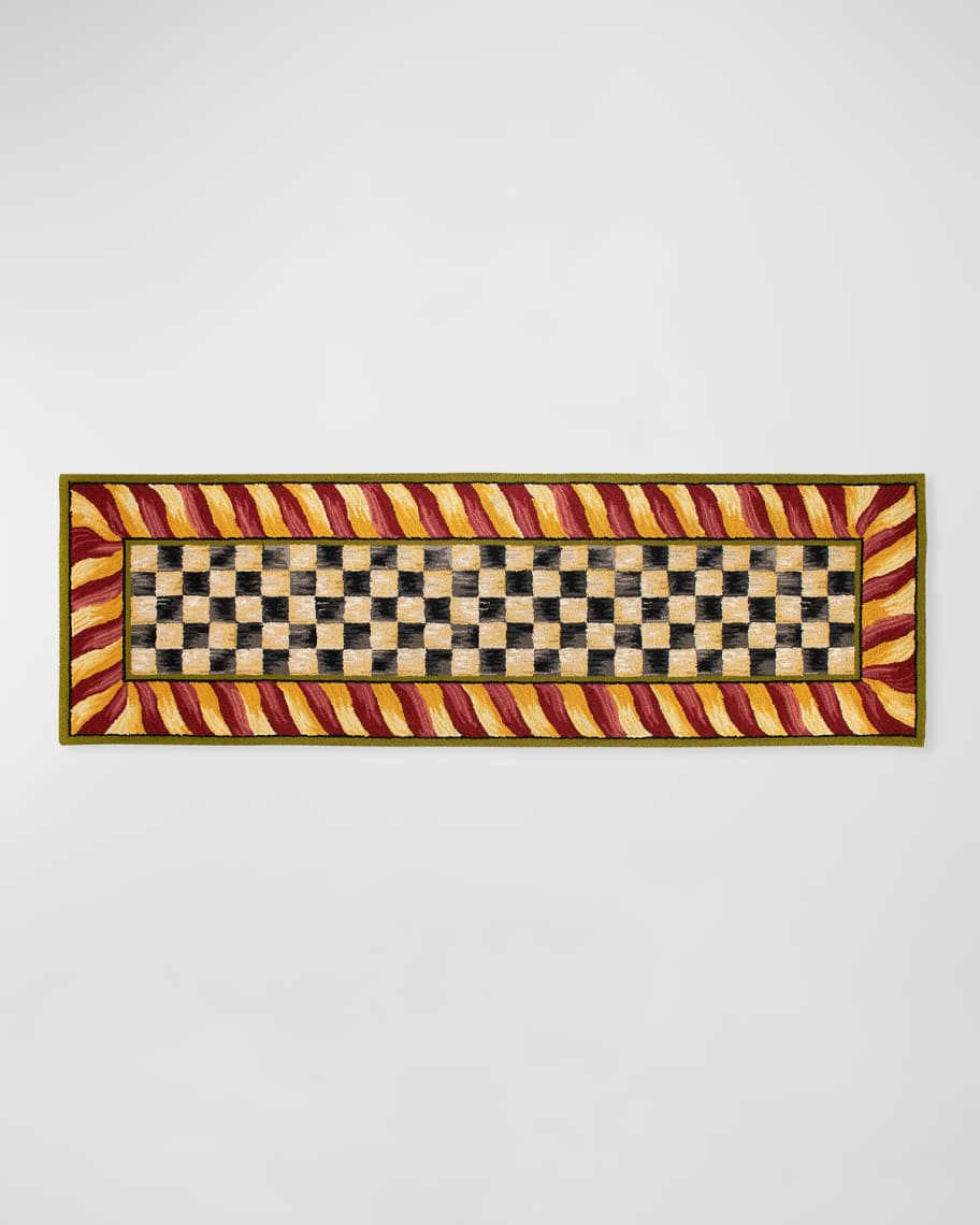 MacKenzie-Childs Courtly Check Rug, 3' x 8' | Horchow