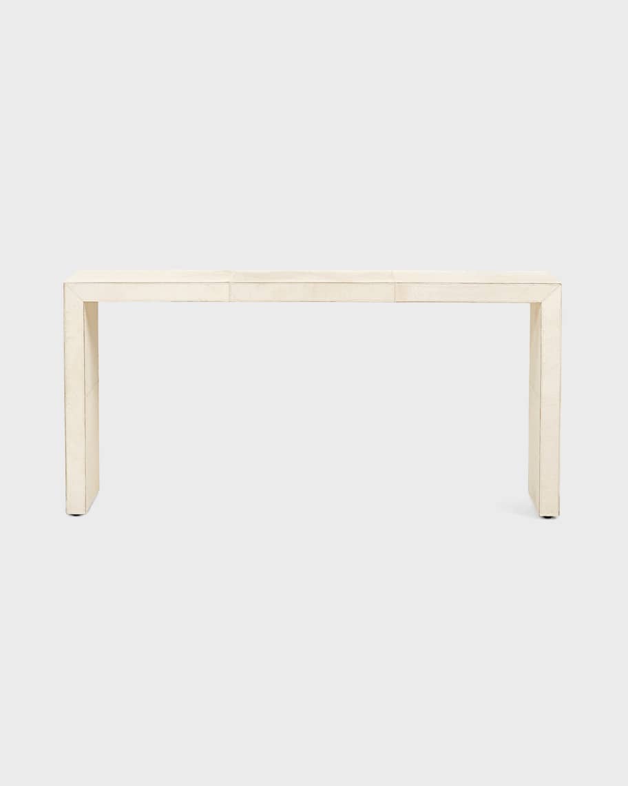 Bernhardt Interiors Seward Hair on Hide Wrapped Console Table | Horchow